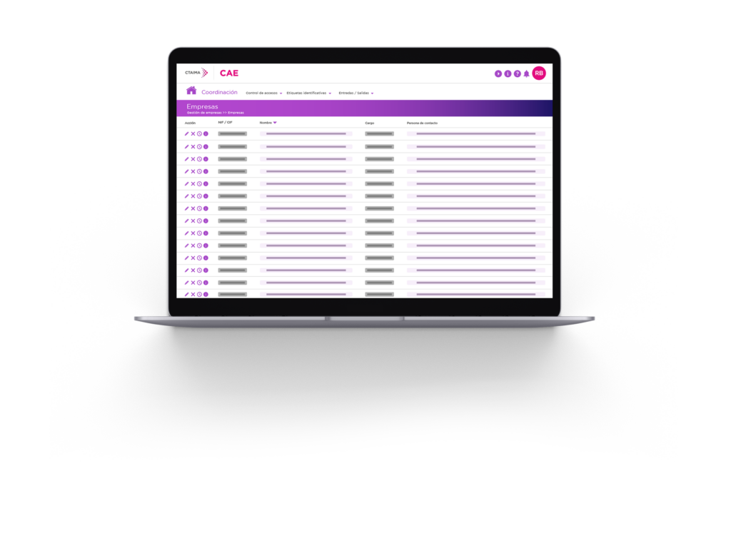 Contacto CTAIMA - Formulario de contacto del grupo CTAIMA